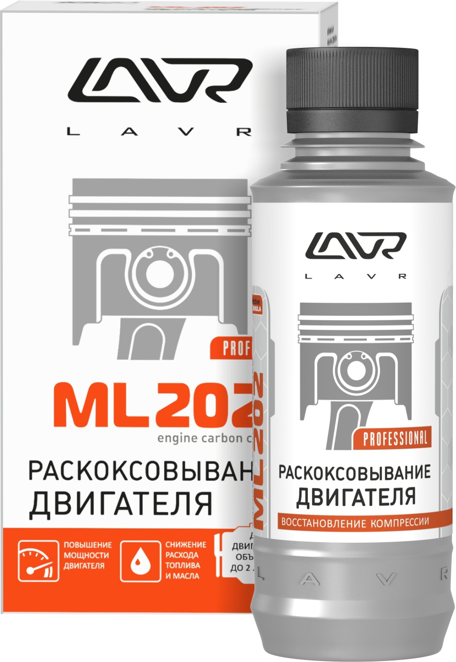 Раскоксовывание двигателя LAVR МL202 Anti Coks Fast, 185 мл